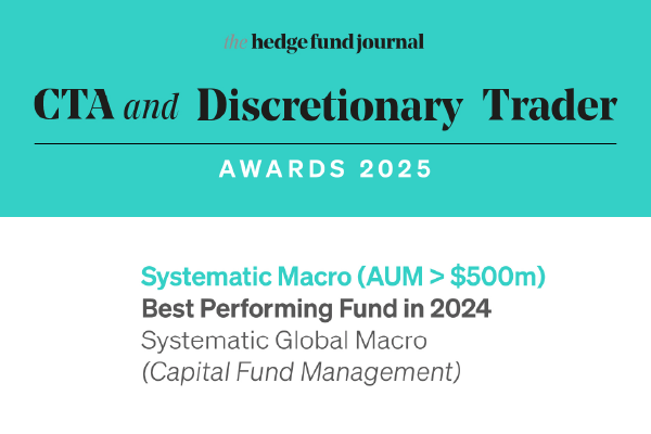 The Hedge Fund Journal CTA & Discretionary Trader Awards 2025 - CFM